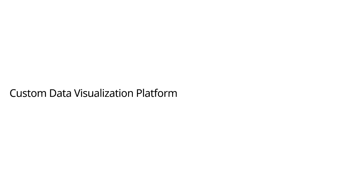 Custom Data Visualization Platform | Byron Wall