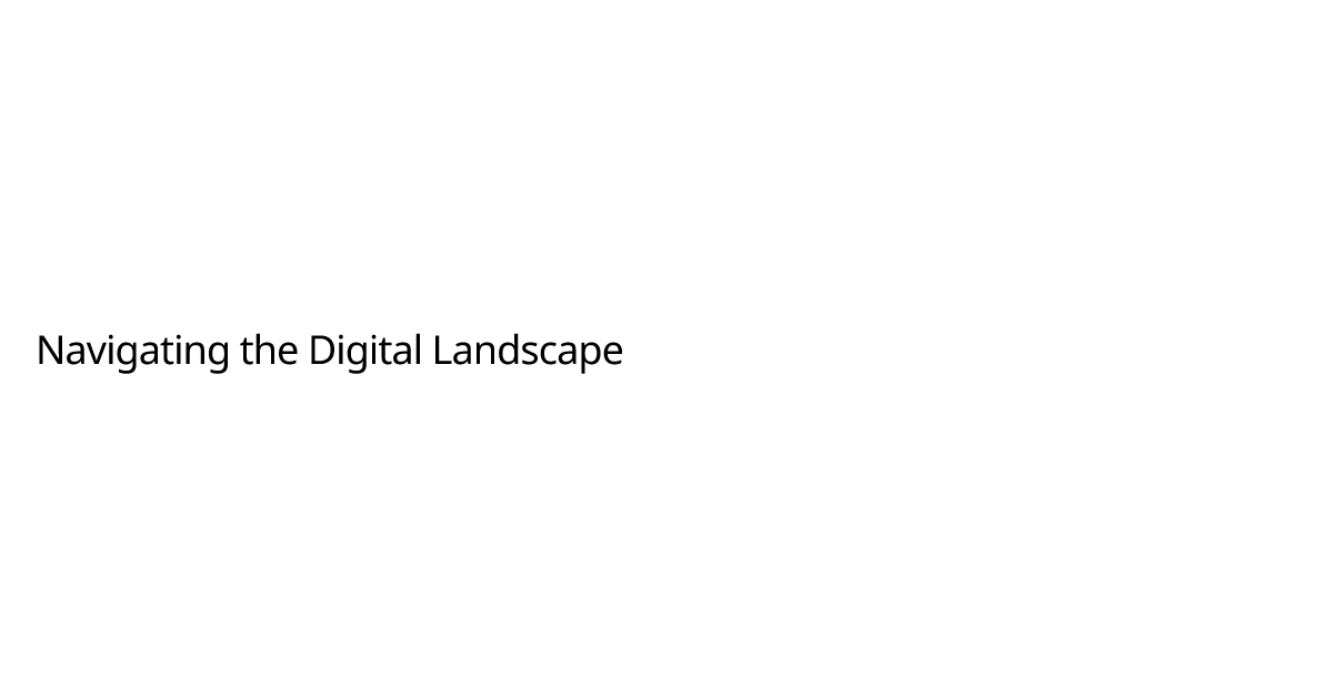 Navigating the Digital Landscape | Martin Crockett